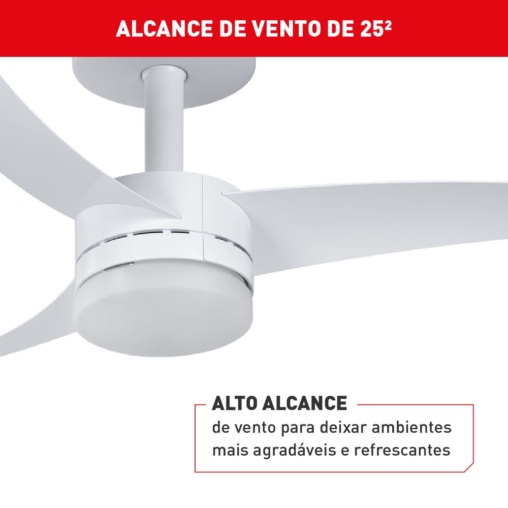 Ventilador de Teto Arno Ultimate Bivolt Branco VX13 | Arno